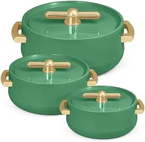 Amazon.com: Casserole Set | Keeps Food Hot & Fresh For Long Hours| Kitchen Item For Chapati ...