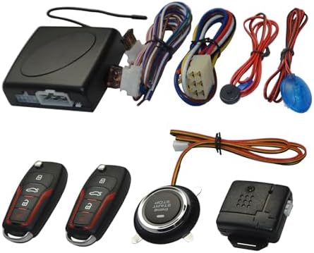 Amazon.com: Keyless Entry Car Alarm System with Remote Start Starter ...