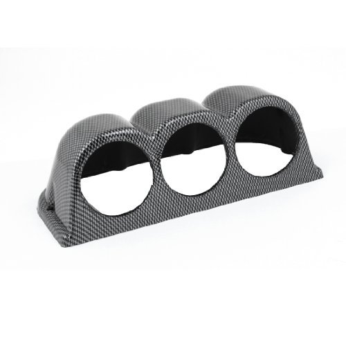 Generic Grey Black A Pillar Triple Gauge Pod Meter Cover for Car ...