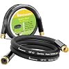 Amazon.com : Beitopamz Short Garden Hose 5 ft x 5/8 in Male to Female ...