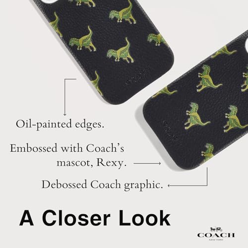Coach Genuine Debossed Pebbled Leather Slim Wrap iPhone 16 Pro Case ...