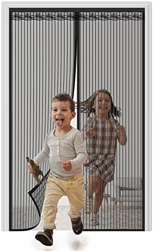 YRH Magnetic Fly Screen Door,Heavy Duty Fly Door Screen Mesh with ...