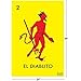 Amazon.com: 02 El Diablito Devil Loteria Card Mexican Bingo Poster ...