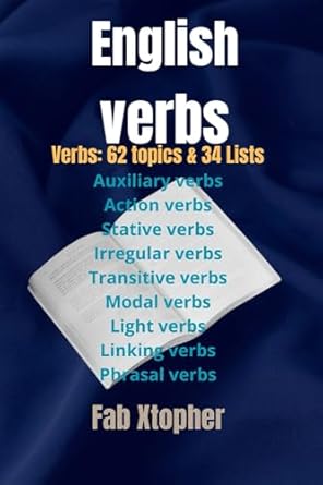 ENGLISH VERBS: Verbs: 62 Topics & 34 Lists: Xtopher, Fab: 9788397057067 ...