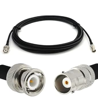 Amazon.com: RANGEFUL 30cm BNC Male to BNC Female RG58 Coaxial Cable ...