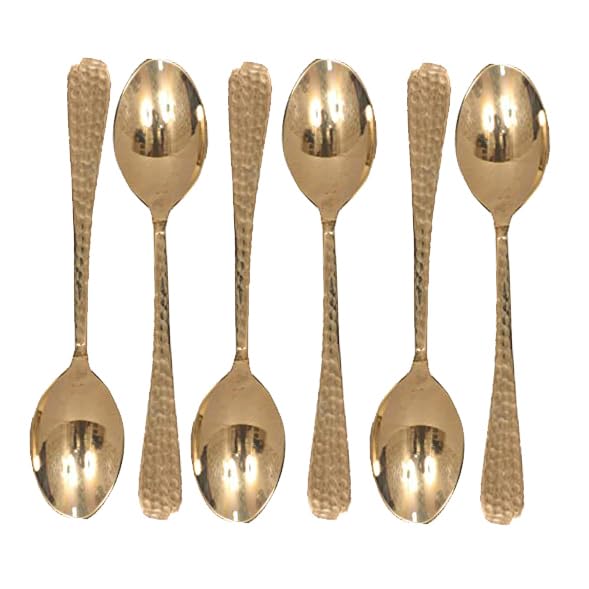 Buy BONA FIDE - Unit of signature metal exports Brass Spoon Set of 6 ...