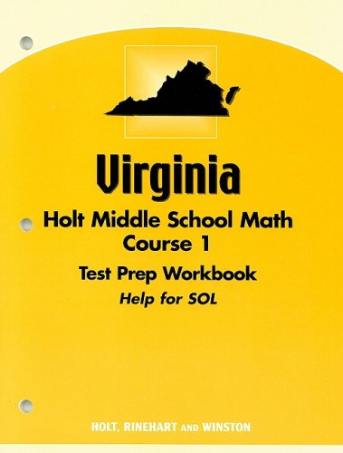 Mathematics, Grade 6 Test Prep Workbook Course 1: Holt Mathematics ...