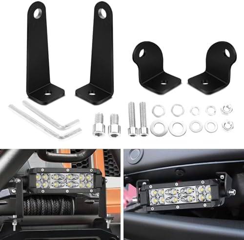 Amazon.com: Audak LED Light Bar Side Mounting Brackets Kit Universal ...