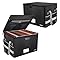 File Box with Lock,ENGPOW Fireproof Box File Storage Organizer Anti ...