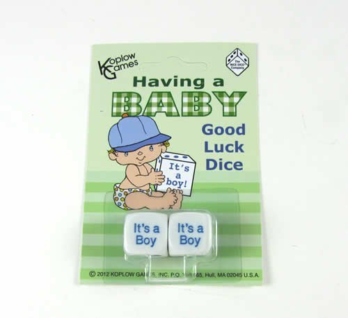 It Is A Baby Boy Dice 16mm Set Of 2 : Amazon.in: Toys & Games