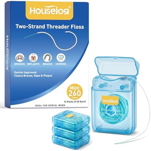 Amazon.com : Houselog 2-in-1 Floss Threaders for Braces, Bridges ...
