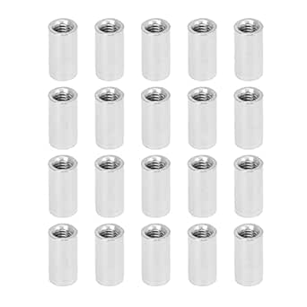 Round Nut, 20PCS Round Coupling Nut Round Coupling Stainless Steel M5 ...