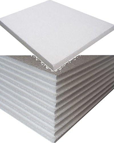 5 x White Rigid Polystyrene Foam Sheets Boards Slabs - Size 600mm Long ...