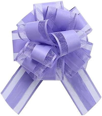 Amazon.com: HSXJJ 6 PCS Large Pull Bow,Light Purple gift Bow,6 inches ...