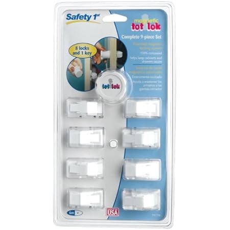 Amazon.com : Safety 1st Magnetic Tot Lok Four Lock Set Four Locks ...