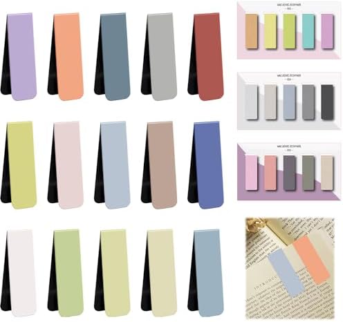 15 Pcs Magnetic Bookmarks, Magnet Book Marker Clip, Book Mark Assorted ...