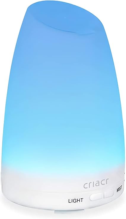 Criacr 150ml Essential Oil Diffusers, Ultrasonic Aromatherapy Diffusers ...