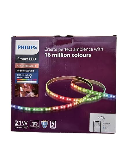 PHILIPS 5m Smart WiFi RGB LED Strip… : Amazon.in