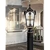 NLIEOPDA Outdoor Post Light Fixtures Black Pillar Light with 3-inch ...