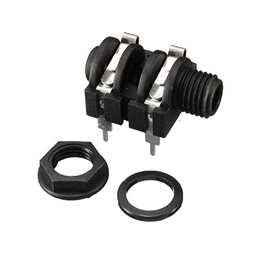 Amazon.com: QTX 6.35mm 1/4 Inch Chassis for Jack PCB Mountable Stereo ...