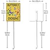 Amazon.com : Ymaotrade Butterfly Crossing Yard Sign with Stakes 8in× ...