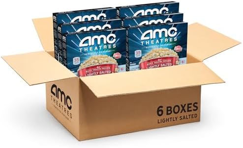 Amazon.com: AMC Theatres Microwave Popcorn, Lightly Salted, 2.75 oz (6 ...