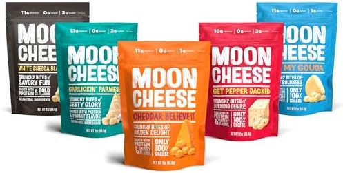 Amazon.com : Moon Cheese Variety Pack, Cheddar, White Cheddar, Gouda ...