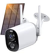 Amazon.com : NETVUE Outdoor Wireless Solar Security Camera for Home ...