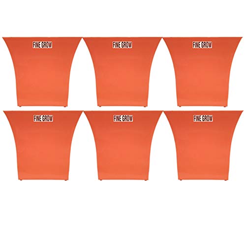 Plastic Rubi Pot 4 inch Orange Set of 6 : Amazon.in: Garden & Outdoors