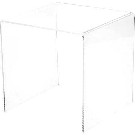 Amazon.com: Plymor Clear Acrylic Short Square Display Riser, 3.5" H x 7 ...
