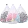 Amazon.com: OKAKA 3Pcs Mesh Laundry Bags Washing Machine Mesh Wash Bags ...