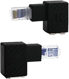 Amazon.com: Ethernet Adapter 90 Degree,90 Degree Ethernet LAN RJ45 Male ...
