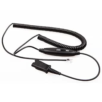 U10P Adapter Cable with Mute and Volume Control for VT or Plantronic-QD ...