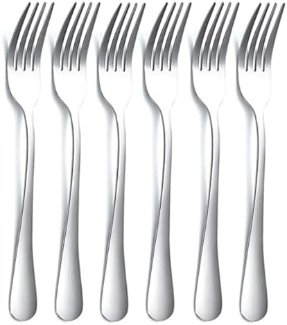 Dinner Forks 6 Pieces, Stainless Steel 20cm Table Forks Cutlery Forks ...