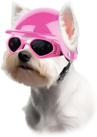 Amazon.com : NAMSAN Dog Helmet for Small Dogs with Goggles, Motorcycle ...
