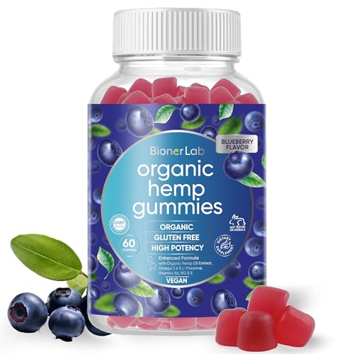 BionerLab Premium Organic Hemp Gummies - High Potency Gluten Free Hemp ...