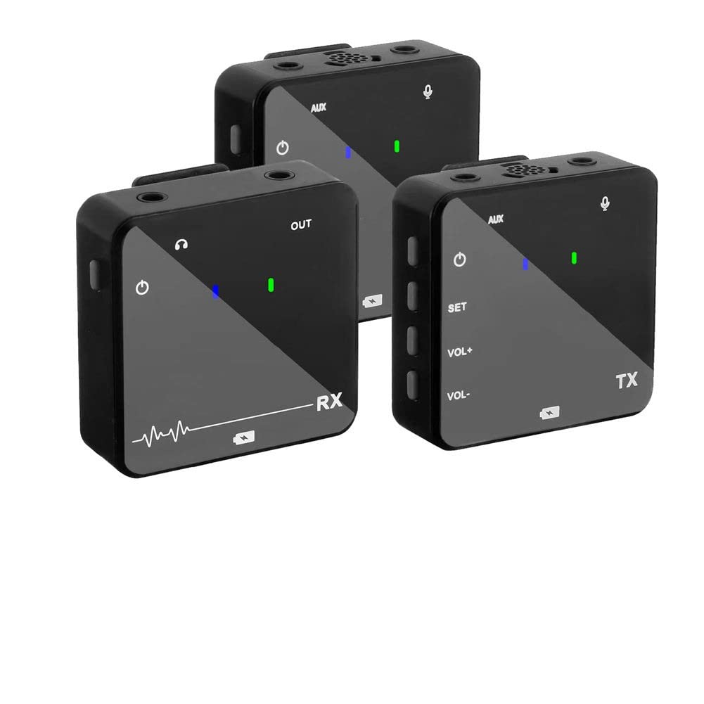 FNX Wireless Mic Dual Channel System Microphone for Youtubers, Vloggers ...