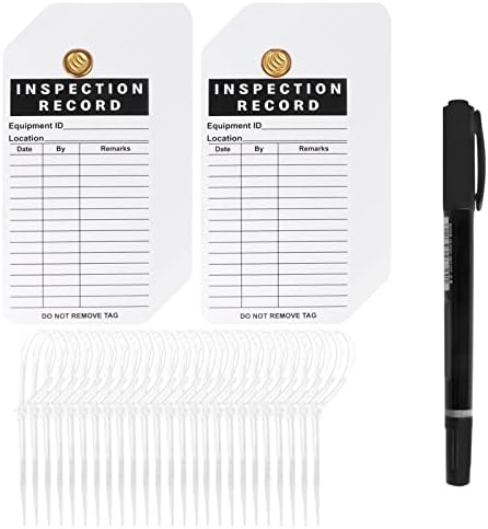 Amazon.com: Tags 4 Less Waterproof Backflow Preventer Inspection Record ...