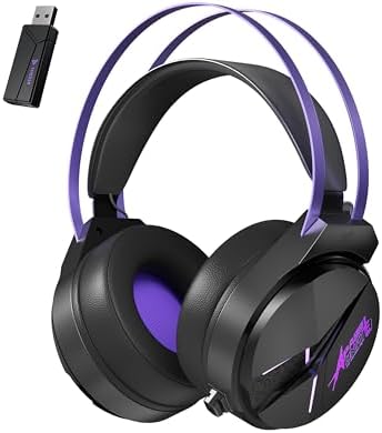Amazon.com: Wireless Gaming Headset - Pro E-Gaming Level Over Ear ...