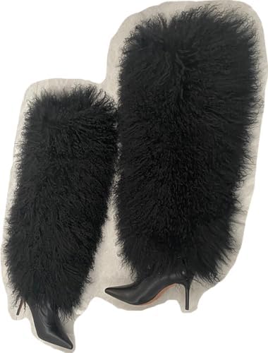 Amazon.com | SULBUS FURINFASHION D-64 Women's Pointed High Heels Boots ...