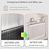 Upgraded Slim Floating Radiator Shelves - Anti-Smoke Dust-Proof Design ...