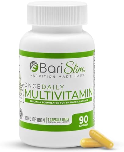 Amazon.com: BariSlim Once Daily Bariatric Multivitamin Capsule - 18mg ...