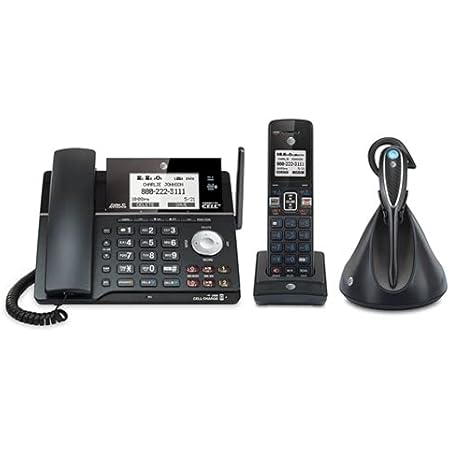 Amazon.com : AT&T DECT 6.0 2-line corded / cordless telephone with ...