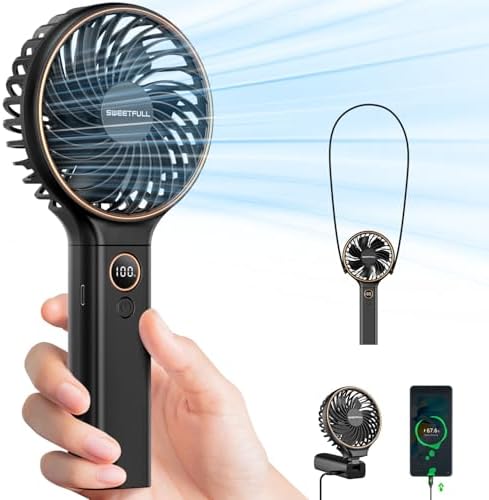 Amazon.com: VersionTECH. Portable Handheld Fan, Powerful+Durable+ ...