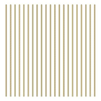 21 Pieces 1.5mm Brass Round Rods, Sutemribor Brass Solid Round Rod ...