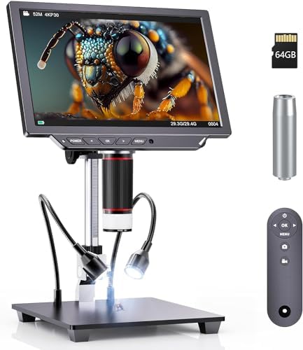 Amazon.com : Dcorn 4K Digital Microscope - 2000X Magnification, 8" Coin ...