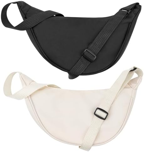 Crescent Bag for Women - Cross Body with Adjustable Strap, Dumpling ...