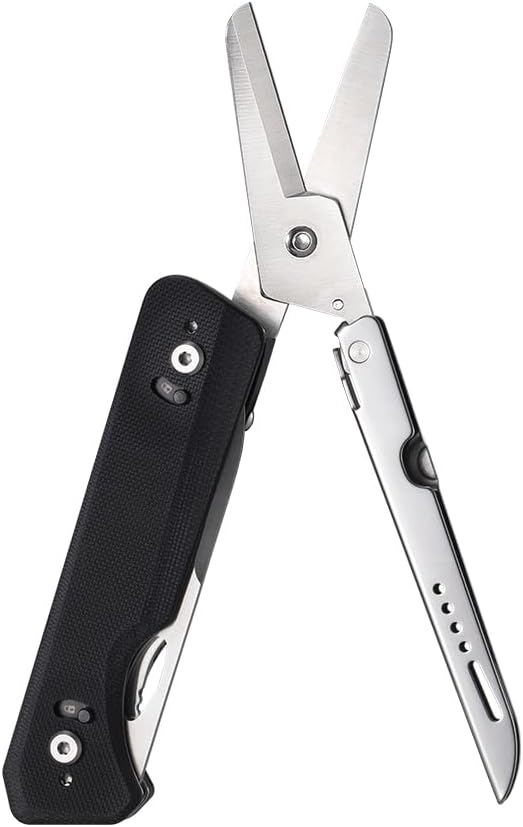 Roxon Folding Pocket Scissors 2 in 1 Must-Have at Home EDC Multi Tool ...