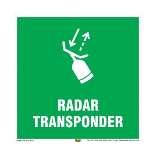 Mr. Safe Radar Transponder Sign Eco Vinyl Sticker 8 Inch X 8 Inch ...