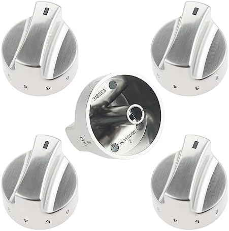 MOOTVGOO 5 Pack 318282310 Stove Knobs, Surface Burner Control Knobs ...